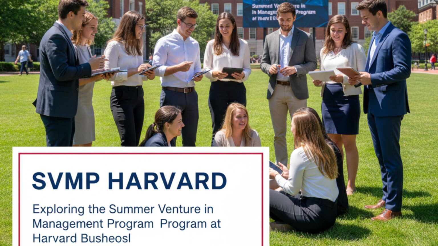 SVMP Harvard 2026: Exploring the Summer Venture in Management Program ...